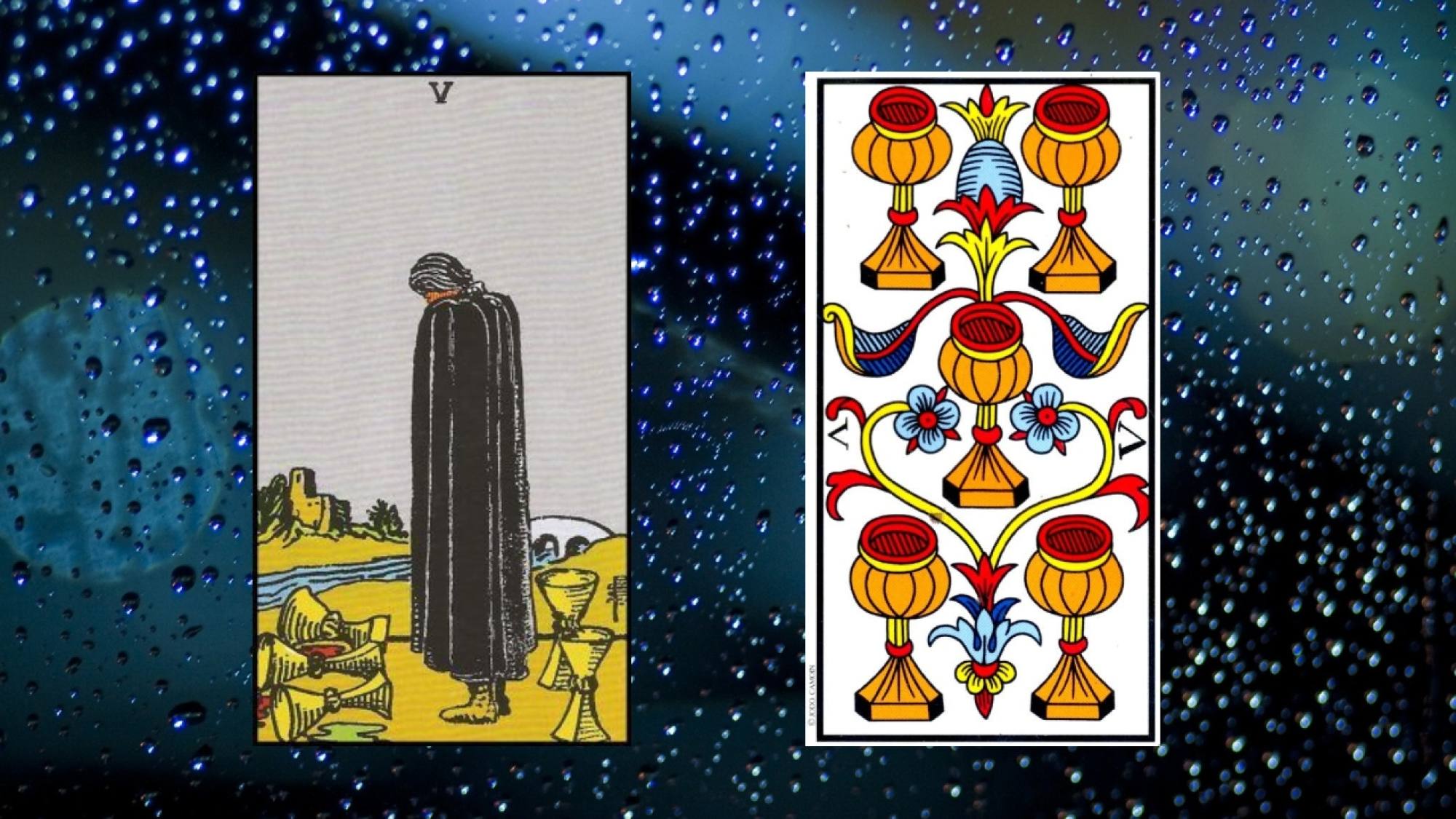 Tarot para principiantes: Cinco de Copas (Arcanos Menores)